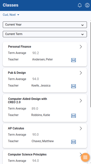 Viewing Class Information