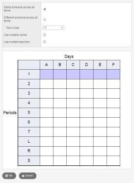 Edit Section Details in the School View